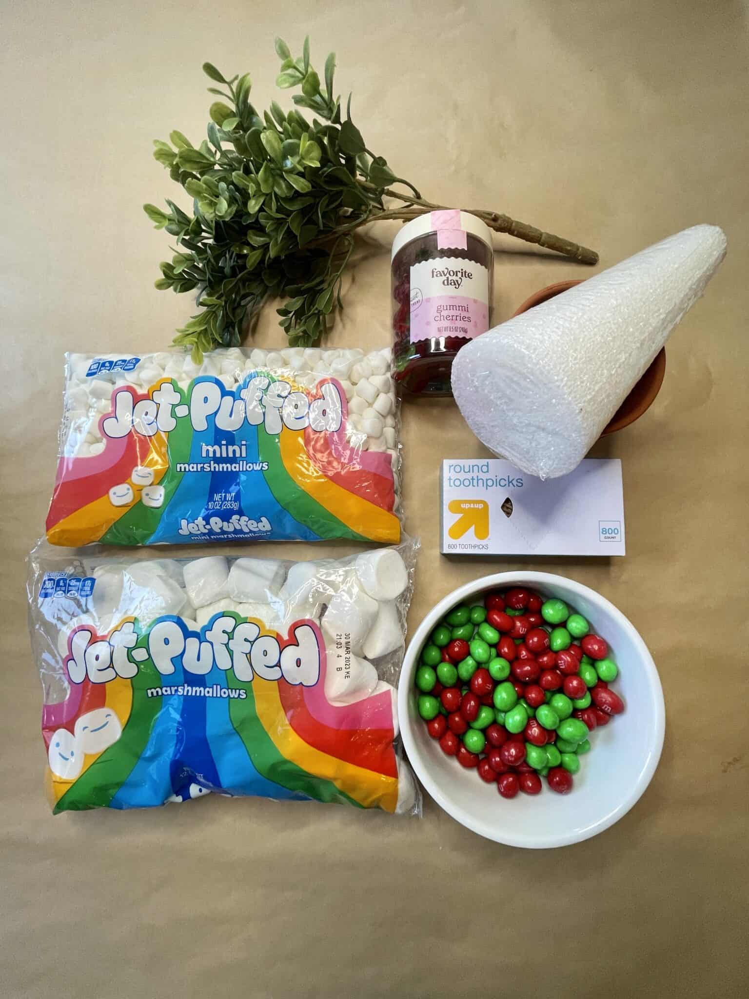 How to Make Marshmallow Christmas Trees for Decor