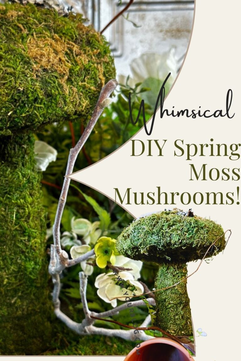 How to Make the Easiest DIY Spring Moss Mushrooms
