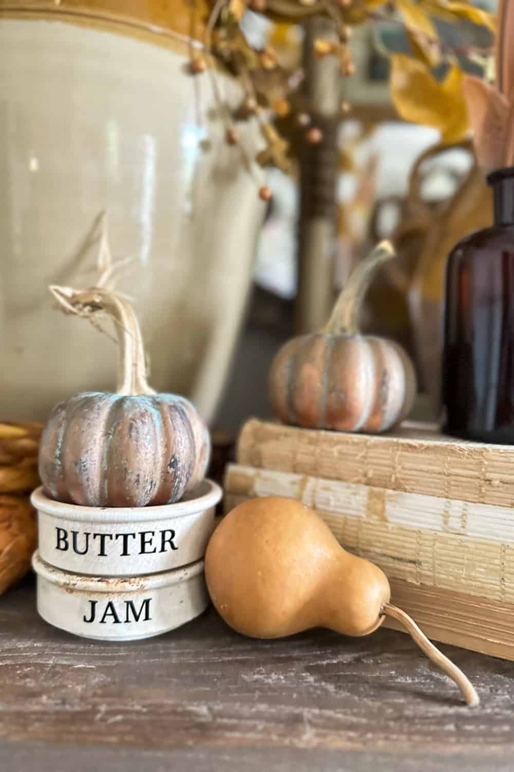 Beautiful Patina Pumpkins for Fall Using Metal Paint - WM Design House