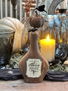 How to Create a Rusty Patina on Old Mini Liquor Bottles