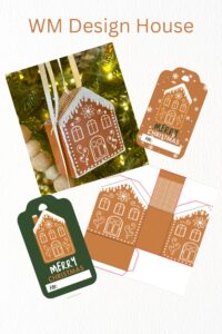 EASY DIY Gingerbread House Ornaments: 3D Free Printable