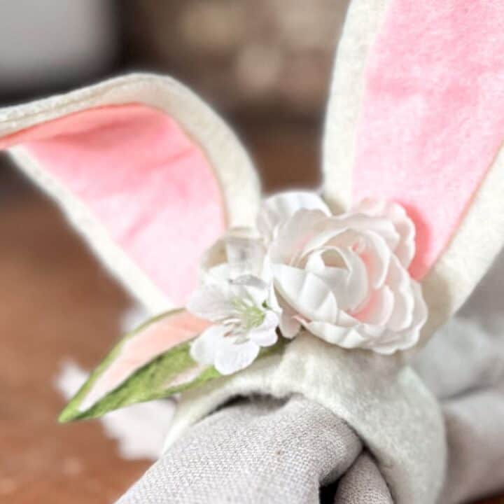How to Make Easy DIY Bunny Easter Napkin Rings
