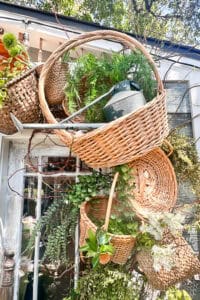 Beautiful Arch Basket Decor for a Summer-Ready She Shed - WM Design House