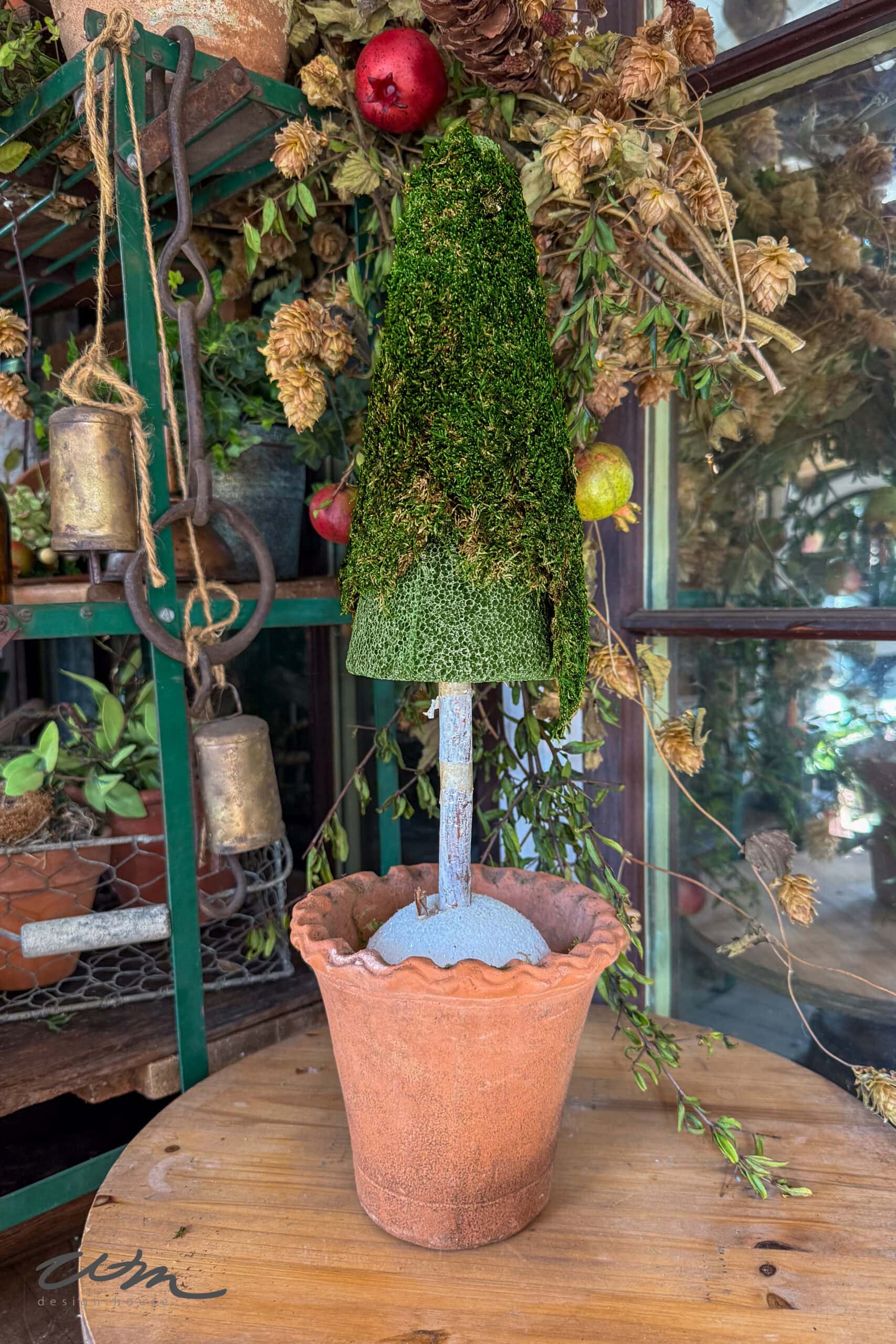 DIY Moss Cone Christmas Tree – Natural-Inspired Holiday Décor